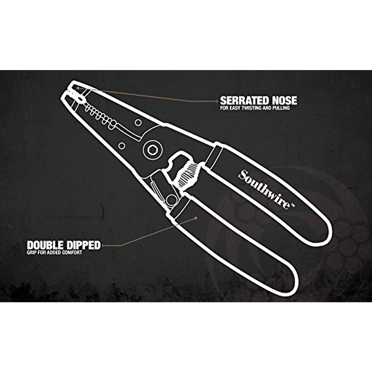 Southwire - 58278140 Tools & Equipment S1018STR Wire Stripping Tool, Wire Stripper and Wire Cutter for 10-18 AWG Solid Wire and 12-20 AWG Stranded Wire