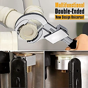 Universal Adjustable Double Ended Wrench - Multifunctional Wrench for Disassembly and Assembly of Sanitary Ware, Plumbing Placement and Repair, Home Accessories Crescent Wrench Set