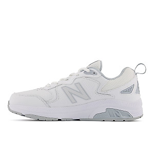 New Balance Women's 857 V3 Casual Comfort Cross Trainer, White/Cyclone, 6