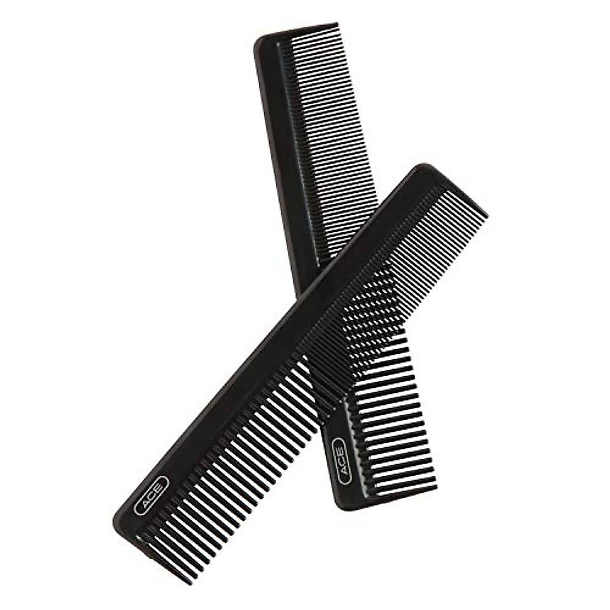 GOODY Ace Hair Dressing Comb - 7.5 Inch, Black - Great for All Hair Types - Fine Comb Teeth for Thin to Medium Hair