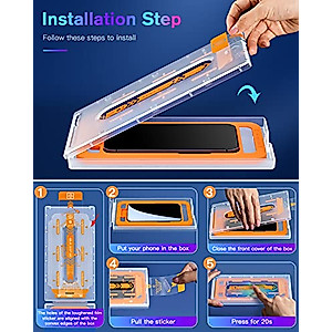 Benazcap [2 Pack] Screen Protector for iPhone 14 Pro Max 6.7 Inch 2022 with [Auto Dust-Elimination] Installation Kit, Dynamic Island Compatible, Bubble Free/Anti Scratch/9H Hardness 6.7'' Release