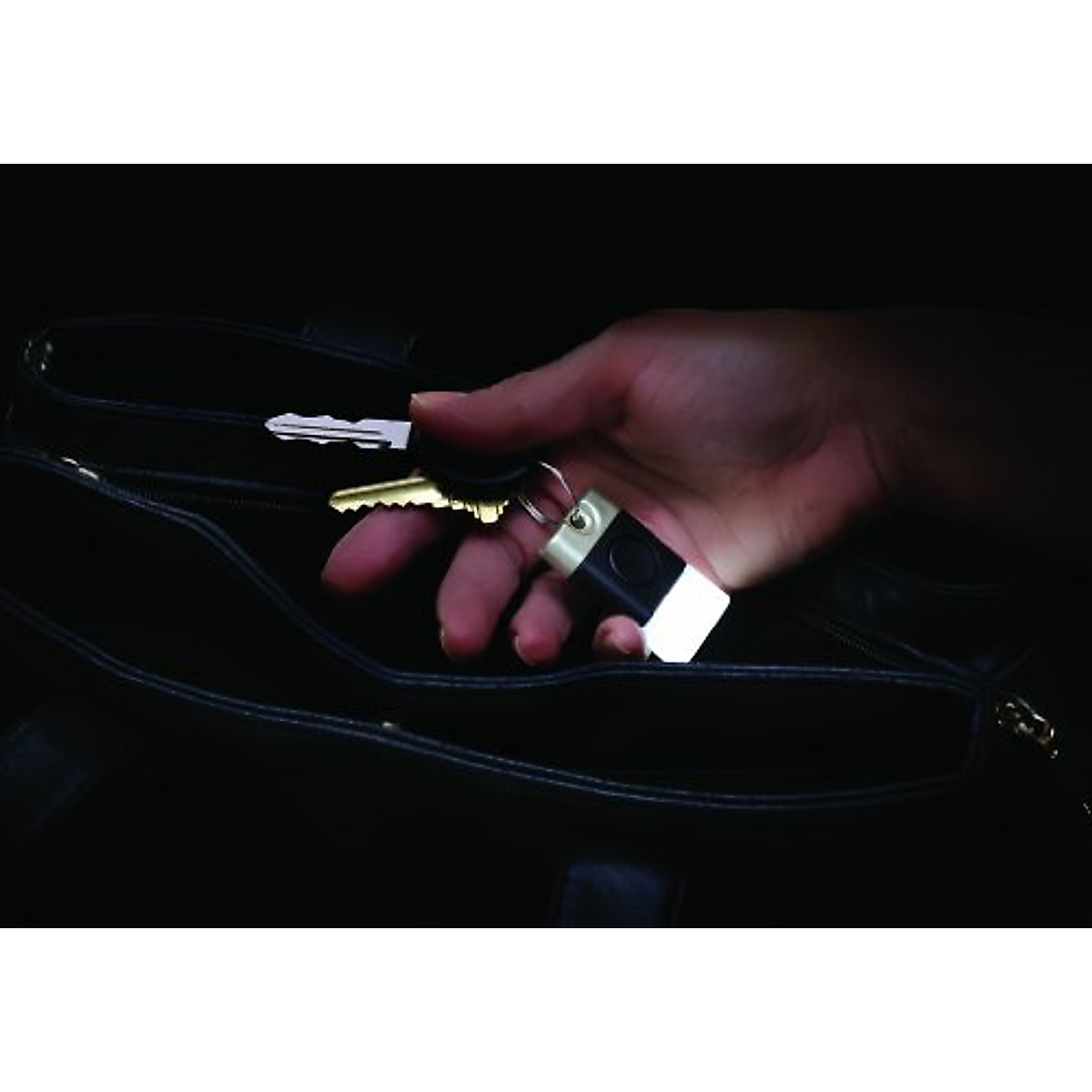 Xodus Innovations BL300 Easy to Find Always Glowing LED Key Chain Purse Light with Flashlight