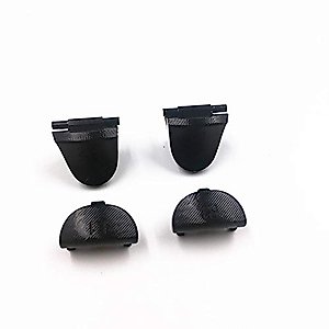 Metal Aluminum Replacement Repair L1 R1 & L2 R2 Trigger Button with Spring for PS4 Slim/ PS4 PRO Controller (Gen 2) JDM 040 JDM 050. (Black)