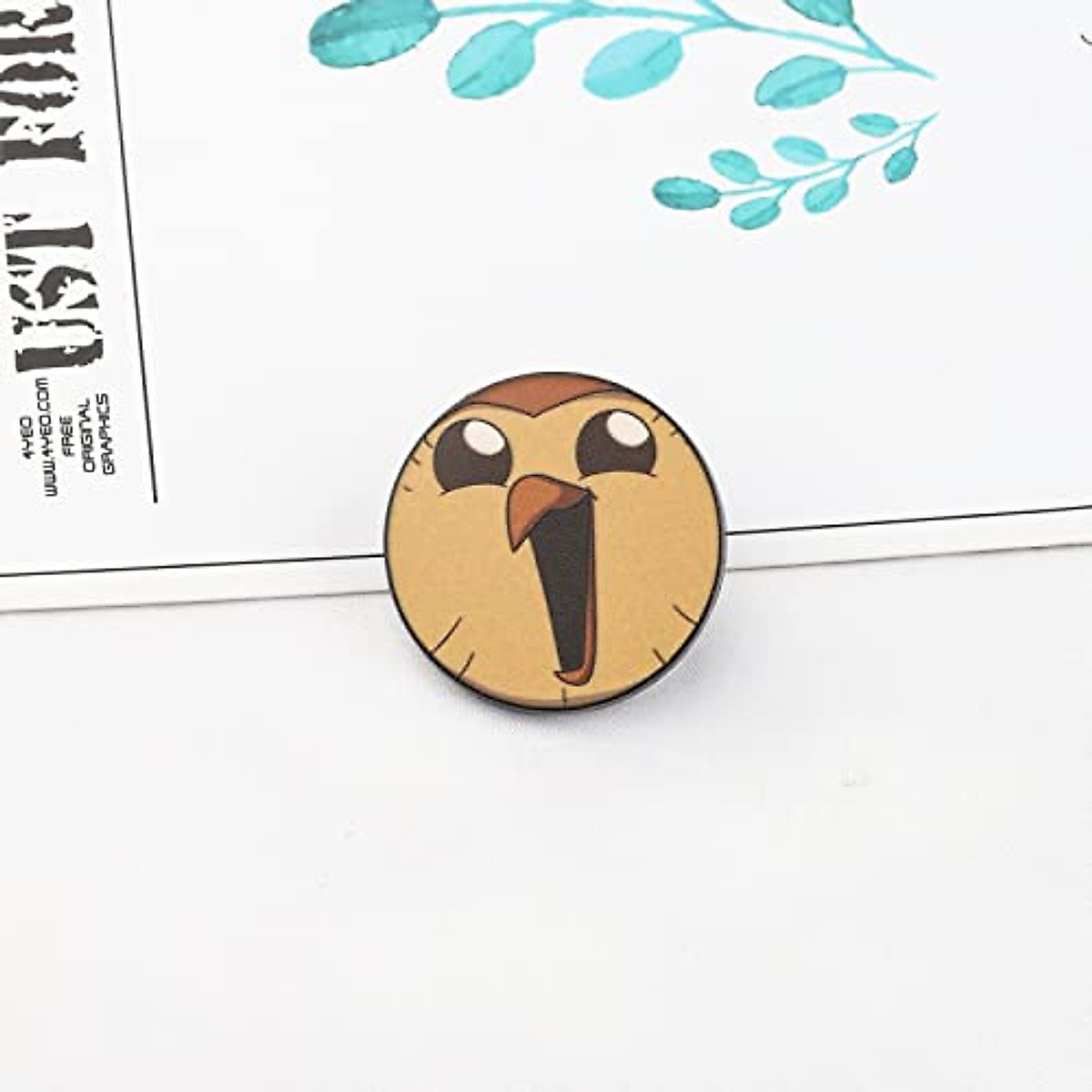 MYOSPARK The Owl House Inspired Gift Owl House Hooty Enamel Lapel Pin Owl House Fan Gift The Owl Home Jewelry for Women Girls (Owl Pin)