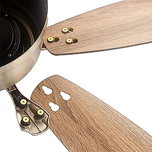 Hampton Bay Stoneridge 52 in. LED Indoor Brushed Nickel Hugger Ceiling Fan with Light Kit