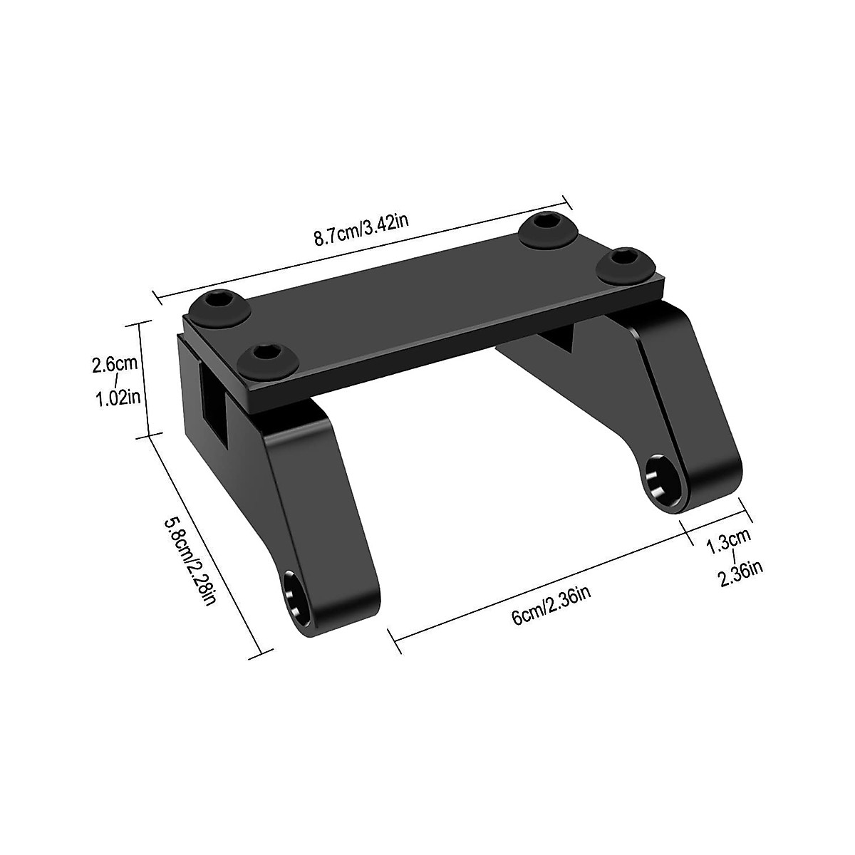 Metal Drive Toggle Bracket Fits for La-Z-Boy Lazyboy Power Recliners Aluminum Repair Parts Black with 2 Plastic Split Bushings