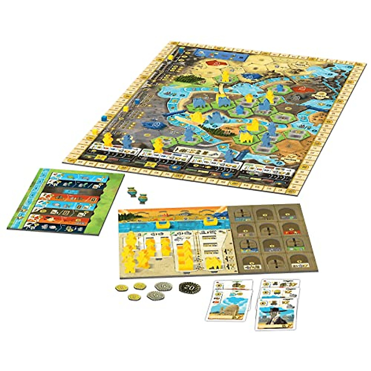 Capstone Games: Boonlake Hand Management, Exploration Strategy Board Game, 1-4 Players, Ages 14+, 40 Minute per Player Game Play Multicolor