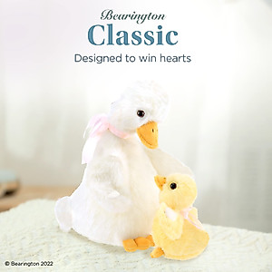 Bearington Downie & Duckie Plush Yellow Duck Stuffed Animal, Adorable, Soft and Cuddly, Great Gift for Kids of All Ages, Birthdays, Holidays, Easter and Special Occasions, 10.5 inches