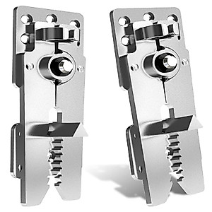 Dolenor Sofa Connector, Heavy Duty Sofa Snap Furniture Invisible Connector Head Snap with Mounting Screws, Sofa Connector Bracket for Loveseat Sofa and Other Furniture (Sofa Alligator Clips 2 Pairs)