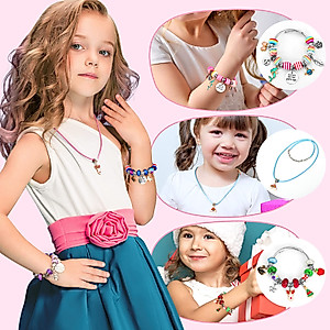 Daplibo 2024 Newest 150 Pcs Charm Bracelet Making Kit, Kids Jewelry Making Kit for Girls Toys, DIY Crystal Bracelet Set for Girls Birthday Gifts, Cool Arts and Crafts for Kids Girls Ages 6 7 8-12