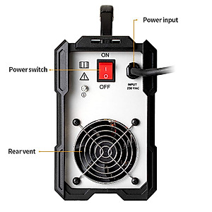 MMA Welder,160A ARC Welder Machine IGBT Inverter Digital Display LCD Hot Start Welder with Welding Stick Electrodes| Electrode Holder| Work Clamp| Input Power Adapter Cable| Brush 110V Home Use