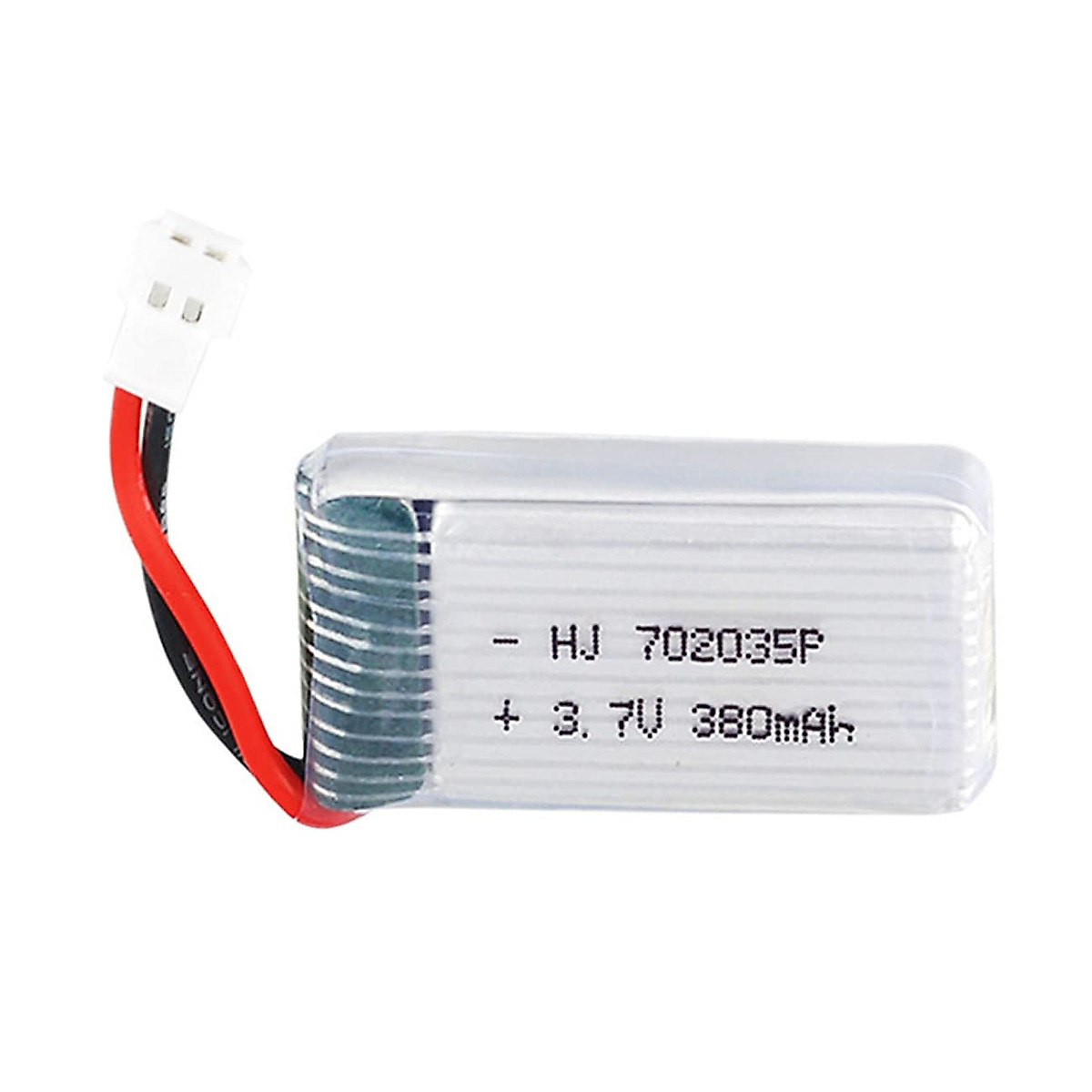 2 Pcs 3.7V 380mAh 20C 702035 Rechargeable Lipo Battery with USB Charger for Hubsan X4 H107 MJX F47 DFD F180 Quadcopter RC Drone Spare Parts