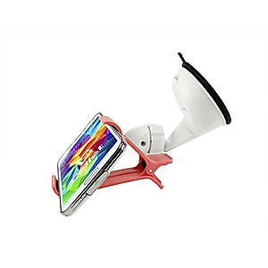 Car Windshield or Dashboard Mount Phone Holder, Suction Cup Mount on Clean Surface Compatible for iPhones Samsung Galaxy Moto Google Pixel Google Map Navigation