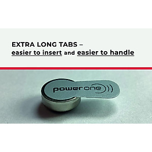 Power One Size 312 Hearing Aid Battery No Mercury, 60 Batteries