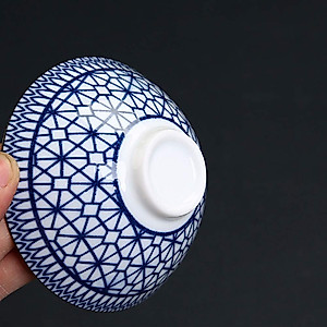 Woonsoon Set of 12 Chinese Zodiac Signs Handmade Kungfu Tea Cup 2.8 oz/80 ml,Bone China Blue and White Tea Cups,Ceramic Tea Mugs Without Handles