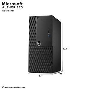 Dell OptiPlex 3050 Tower High Performance Desktop Computer, Intel Quad Core i7-6700 up to 4.0GHz, 16G DDR4, 1T, WiFi, BT, 4K Support, DP, HDMI, Win 10 Pro 64 English/Spanish/French (Renewed)