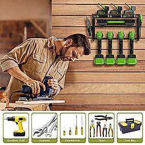 Power Tool Organizer,Tool Organization, PUKOKAL 3 Layers Heavy Duty Metal Tool Shelf with Basket, Tool Organizer and Storage Wall Mount, Utility Tool Rack for Screwdriver Pegboard Shed Workshop