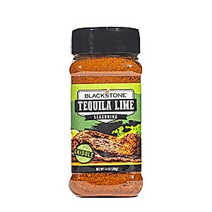 BBQ Seasonings and Rub Bundle - Blackstone All Purpose Seasoning 7.3 oz, Parmesan Ranch 7.3 oz, and Tequila Lime 7.4 oz with Coastal Cafe Dry Rub Tip Sheet (All Purpose/Parmesan Ranch/Tequila Lime)