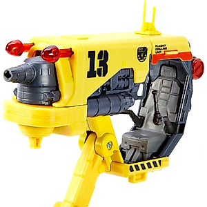 Mattel Disney and Pixar Lightyear Plasma Drill Vehicle, Expandable with Swappable Blaster & 3 Projectiles, Collectible Toy Inspired by the Movie