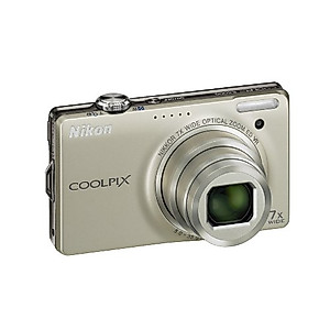 Nikon Coolpix S6000 14.2 MP Digital Camera with 7x Optical Vibration Reduction (VR) Zoom and 2.7-Inch LCD (Silver)