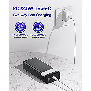 CABALAY 50000mAh Large Capacity Power Bank,22.5W 20W USB-C Portable Charger, QC PD Fast Charging Battery Pack, Flashlight and LED Display, for iPhone14 13/12/12 Pro Max /11 /iPad Samsung Galaxy22/21