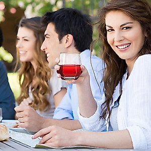 Norme 2 Pieces Gold Rimmed Wine Glasses Stemless 10 oz Diamond Wine Glass Aesthetic Glass Cup Clear Serving Glassware for Champagne Drinking Cocktail Whiskey Gift Birthday Wedding Party