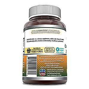 Amazing Formulas Calcium Magnesium Zinc D3 - 300 Tablets Per Bottle Supplement (Calcium 1000mg - Magnesium 400mg - Zinc 25mg Plus Vitamin D3 600 IU - Per Serving of 3 Tablets)