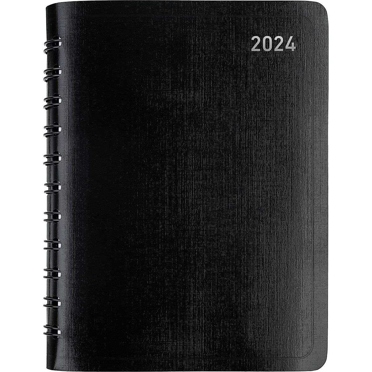 2024 Office Depot® Brand Weekly/Monthly Planner, 4" x 6", Black, January to December 2024, OD711500