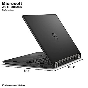 Dell Latitude E7470 14 inches HD, Core i5-6300U 2.4GHz, 16GB RAM, 512GB Solid State Drive, Windows 10 Pro 64Bit (Renewed)