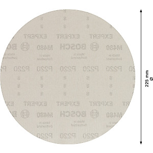 Bosch Professional 25x Expert M480 Sanding Net (Ø 225 mm, Grit 220, Accessories Drywall Sander)