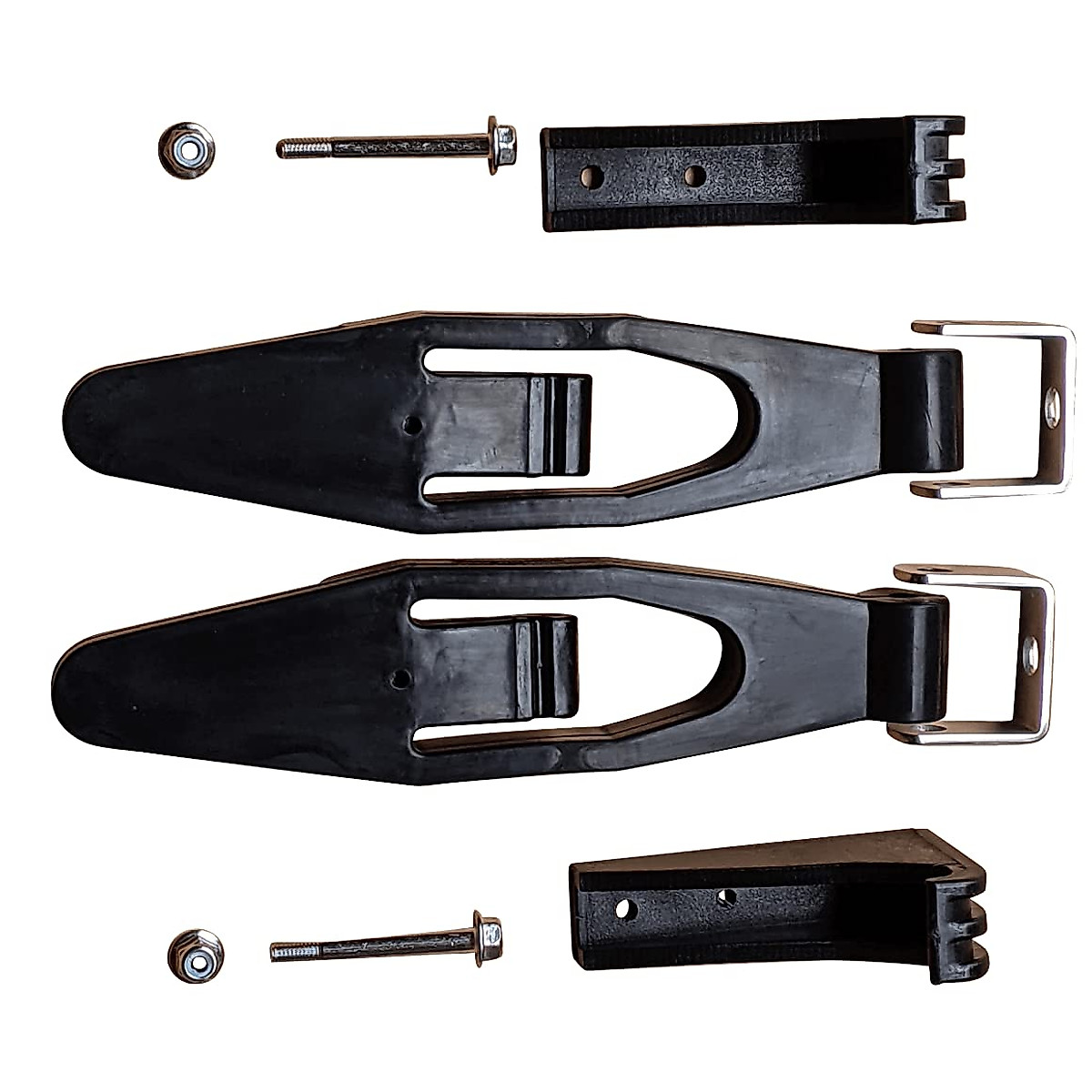 Kenworth Peterbilt Hood Latch assembly kit/set L56-0001 -comes with polished stainless steel brackets