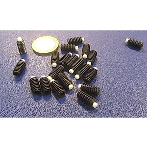 Black Oxide Steel Nylon Tip Set Screw 1/4"-20 x .500" Thread Length 20 pcs