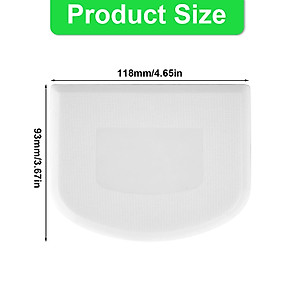 3pcs Dough Bowl Spatula, Dough Cutter Multi-Function Dough Scraper Food Scrappers Plastic Kitchen Bowl Scraper Tool for Pastry Cake Bread Pizza Baking (Green, White)