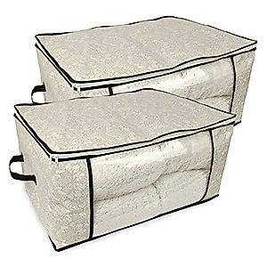 DII Breathable Closet Soft Storage Bag, Damask, Blanket Size
