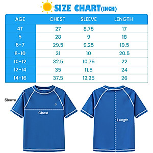 HODOSPORTS Boys UPF 50+ Rash Guard Swim Shirts Short Sleeve Quick Dry UV Protection Sun Shirt Black