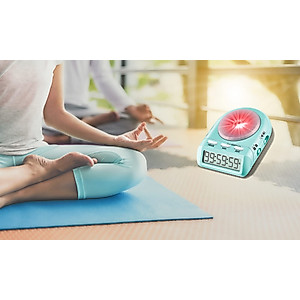 Ygoyqeut Large Button Silent & Lock Functions Dight Timer, Countup/ Countdown Timer for Kids, Digital Kitchen Timer, Cute Time Management Tool for Study, Classroom, Cook, Meditation