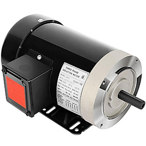 3HP Electric Motor 3450RPM General Purpose Three Phase Motor 230V/460V CW/CCW TEFC 2Pole 60HZ