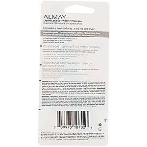 Almay Liquid Lash Extenders Mascara, Black, 0.34 Fluid Ounce