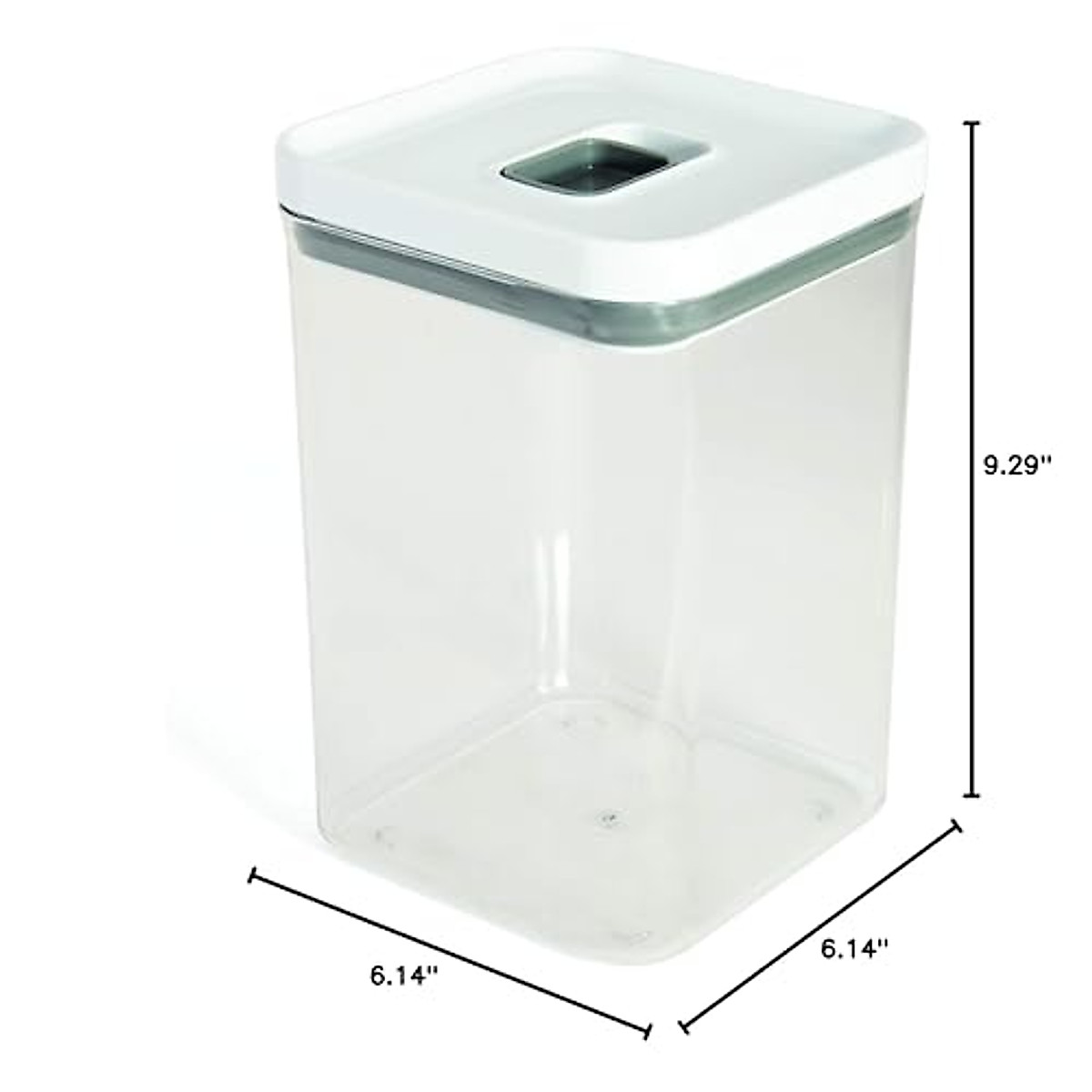 Copco Food and Organization Storage Container with Airtight Lid, 4.43-Quart, Clear