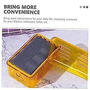 Alipis 2pcs Soap Foaming Box Foaming Soap Case Soap Dispenser with Sawtooth Roller para Guardar Tool Clothes Storage Organiser Soap Container Soft Rubber Clothing Travel Storage Box