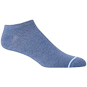Tommy Hilfiger Men’s Socks – Lightweight No Show Socks (10 Pack), Size 7-12, Black/Blue