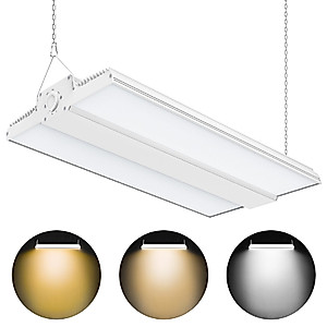 400W LED High Bay Shop Light UL&DLC Listed, 2.2FT 60,000lm 400W/320W/240W, 3000K/4000K/5000K Adjustable LED Shop Light for Workshop Commercial LED Linear Bay Light Fixture Warehouse Light AC100-277V