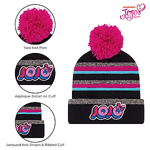 Nickelodeon Girls Winter Hat, Scarf, And Kids Gloves Sets, Jojo Siwa Beanie For Ages 4-7