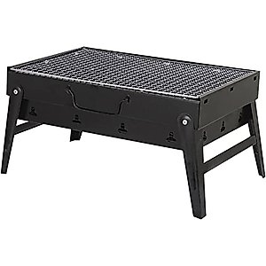 Gas grill BBQ Stove Portable BLACK Small Barbecue Stove Charcoal BBQ Grill Patio Camping Picnic Burner Foldable BBQ Grills