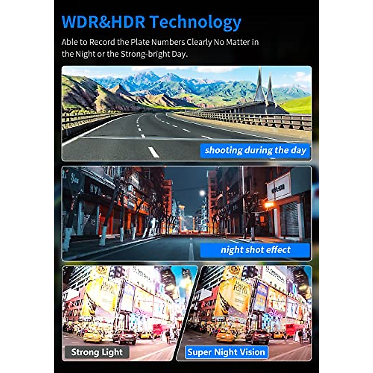 JOMISE Mirror Dash Cam with Detached Dual Camera,11" Full HD 1080P Front and Rear View Mirror Camera,Back up Cameras for Cars and Trucks,Night Vision,Parking Monitor, Free 32GB Card & GPS T860S