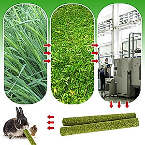 NC Timothy Hay Sticks for Rabbits Guinea Pig Hamsters Chinchilla Bunny Chew Toys for Teeth Treats Accessories