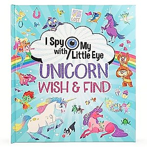 I Spy With My Little Eye Unicorn Wish & Find - Kids Search, Find, and Seek Activity Book, Ages 3, 4, 5, 6+