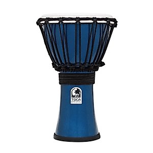 Toca TFCDJ-7MB Freestyle Colorsound 7-Inch Djembe - Metallic Blue