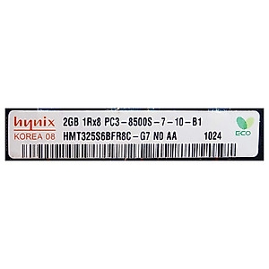 HYNIX Laptop Memory: HMT325S6BFR8C-G7 N0 AA 2GB DDR3 PC3-8500S