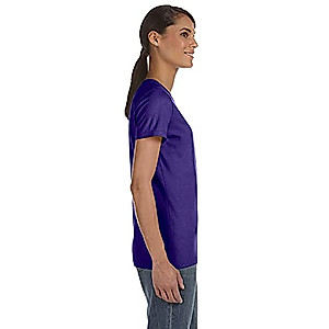 Fruit of the Loom Ladies' 5 oz., HD Cotton™ T-Shirt S PURPLE